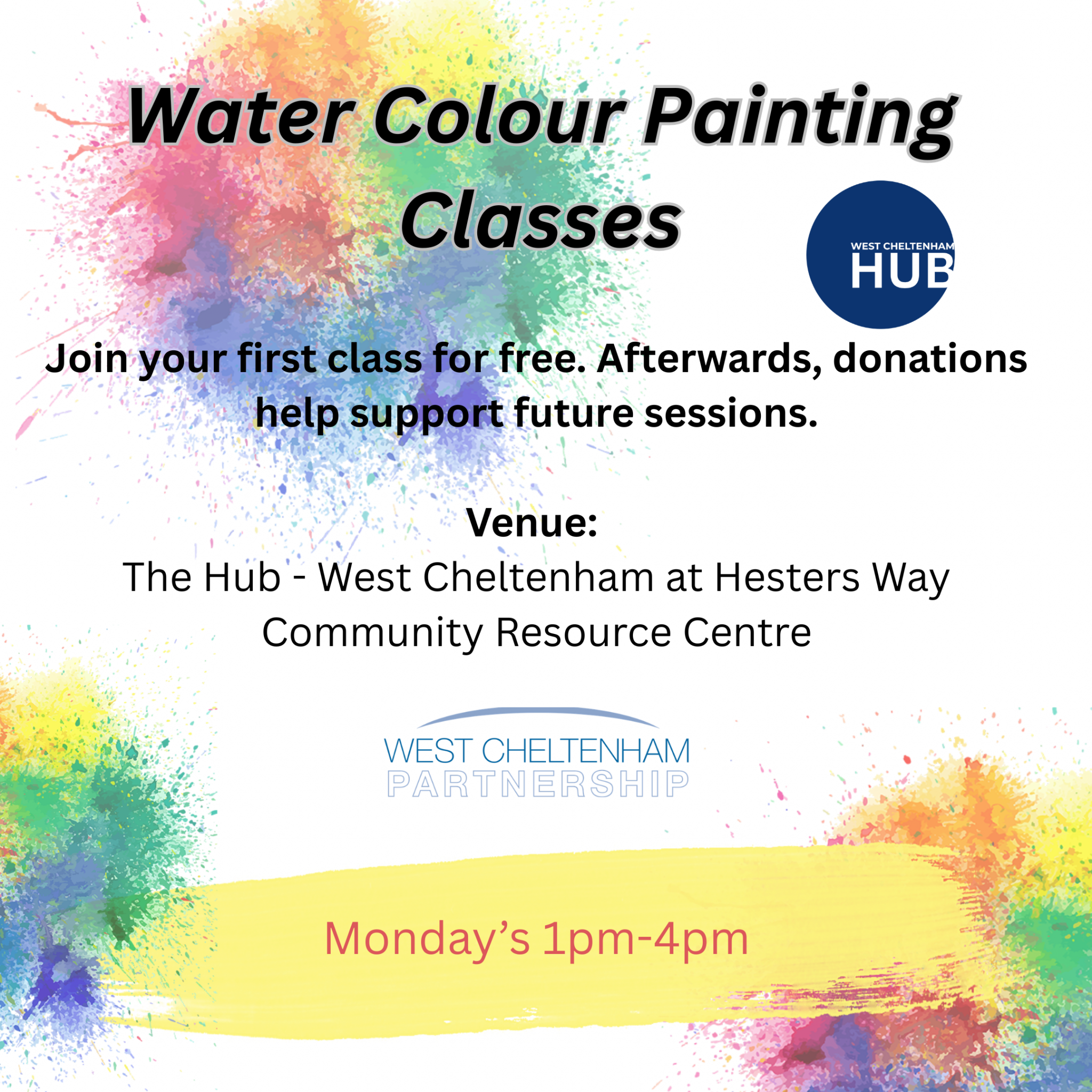 Water Colour Painting Classes – WEST CHELTENHAM PARTNERSHIP